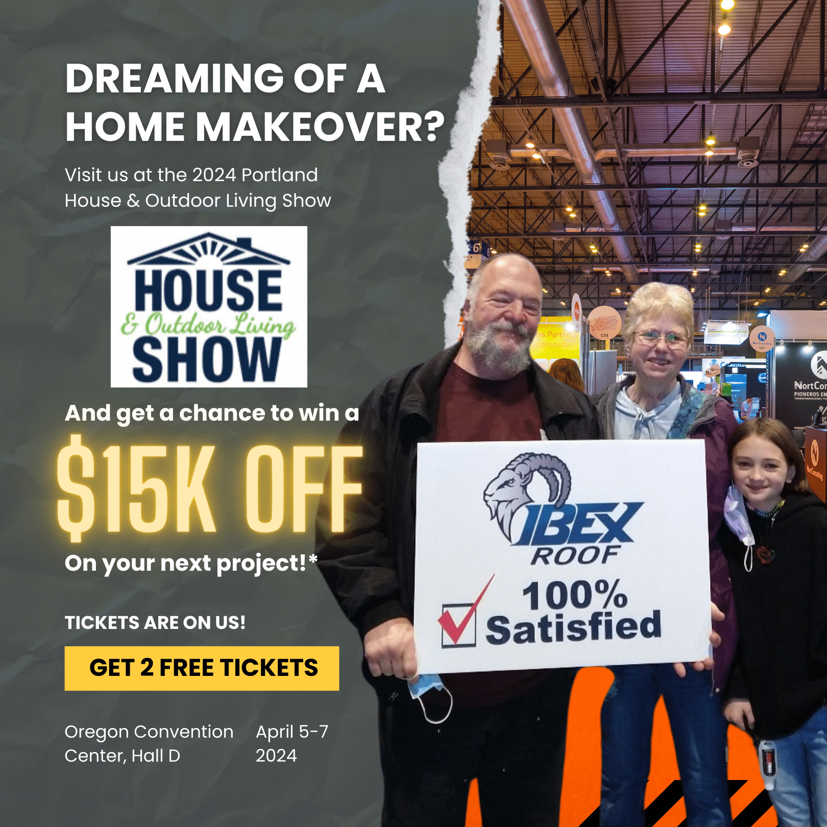 2024 Portland House & Outdoor Living Show - IBEX Roof